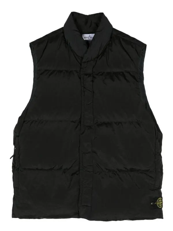 Stone Island Compass Badge Padded Gilet - Black