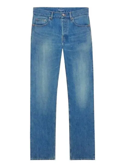 Saint Laurent Straight-leg Jeans - Norway Blue