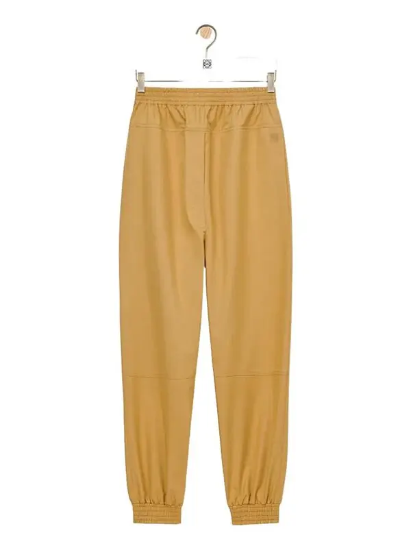 Loewe Elasticated Waist Trousers With Zippered Cuffs - Brown