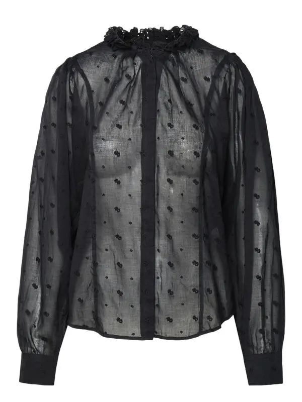 Isabel Marant Étoile Terzali Embroidered Blouse - Black