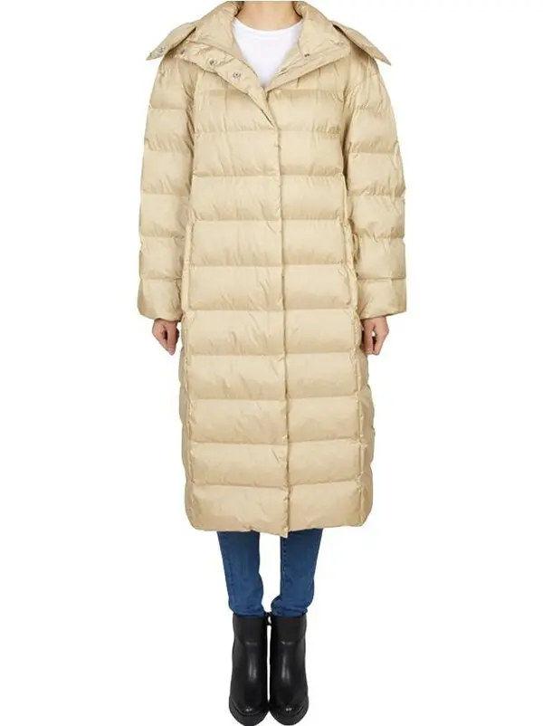 Max Mara Long Cotton-padded Jacket - Nude