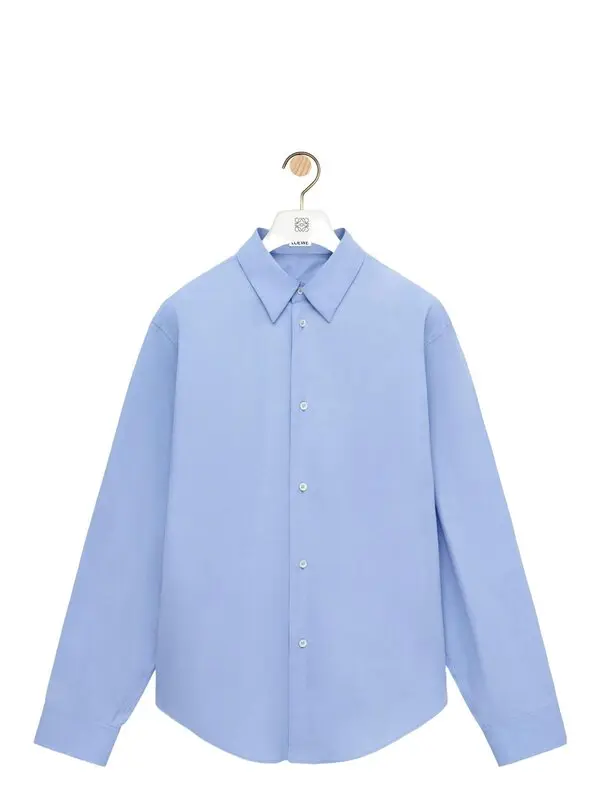 Loewe Shirt In Cotton - Light Blue