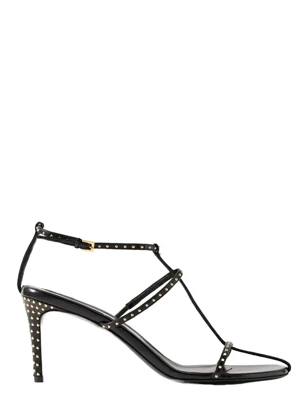 Khaite Caged Sandals With Stud Detailing - Black