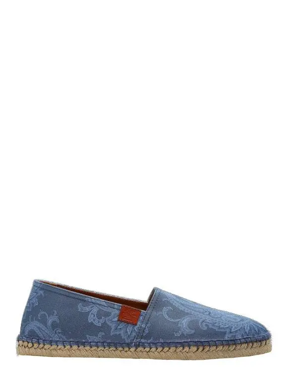 Etro Paisley Printed Espadrilles - Blue