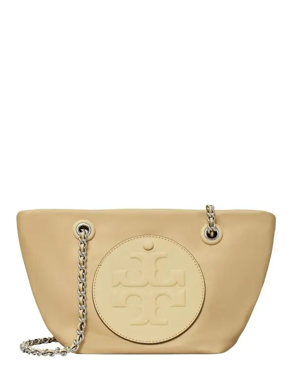 Tory Burch Logo-patch Chain Tote Bag - Praline Color