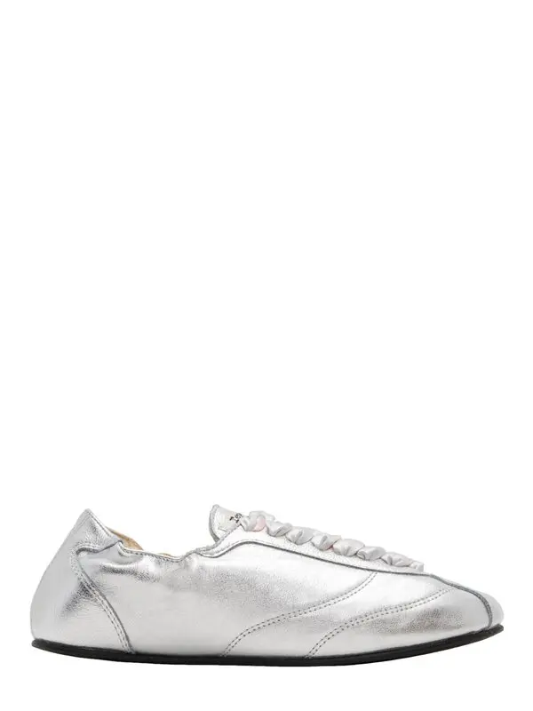 Repetto Low-top Sneakers With Bow Detailing - Silver