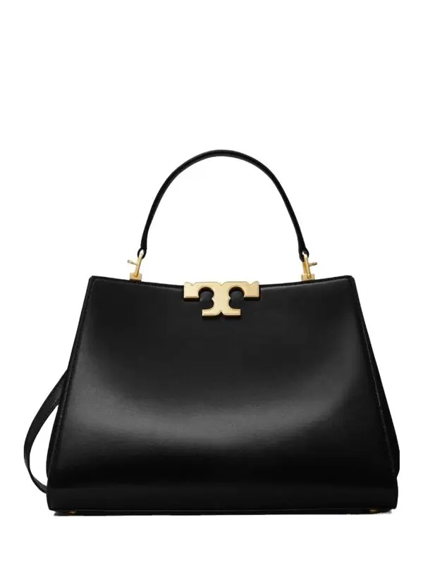 Tory Burch Eleanor Logo Plaque Tote Bag - Black