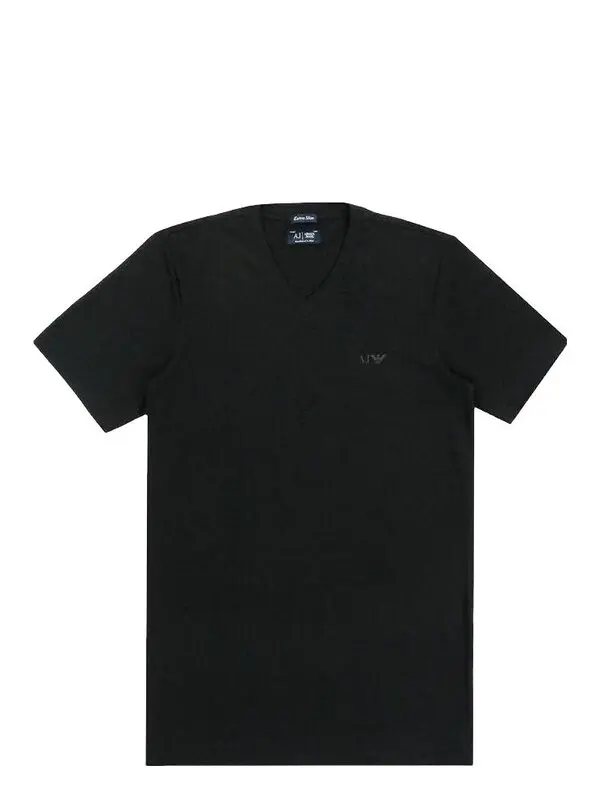 Emporio Armani V-collar T-shirt - Black