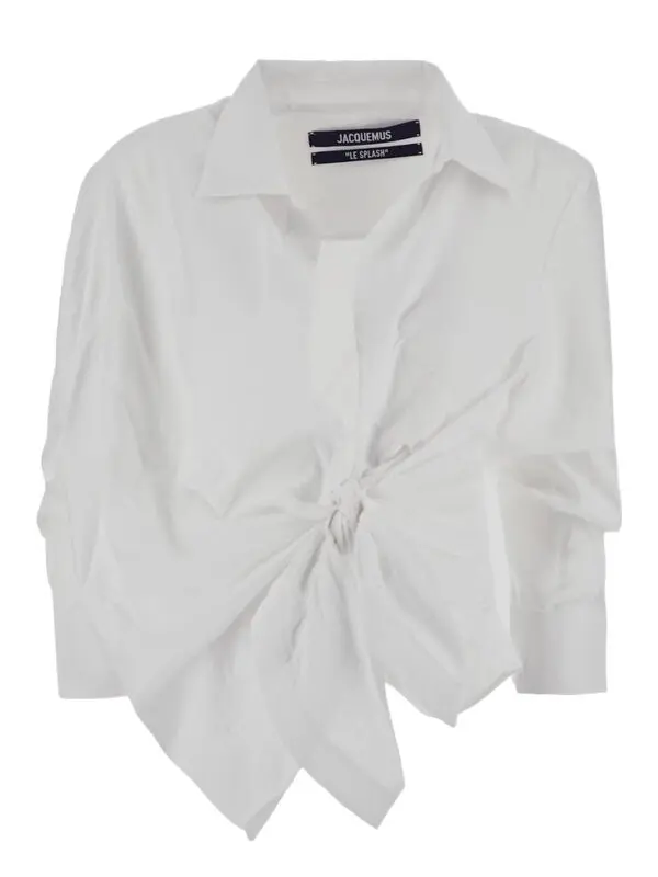 Jacquemus Knotted Shirt - White