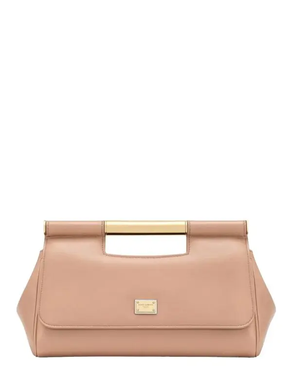 Dolce & Gabbana Dolce Gabbana Sicily Foldover Toe Bag - Nude