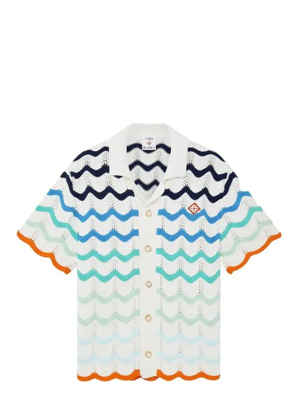 Casablanca Gradient Wave Shirt - White
