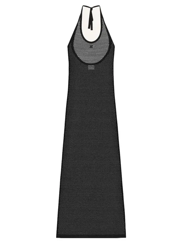 COURREGES Holistic Mesh Long Dress - Black