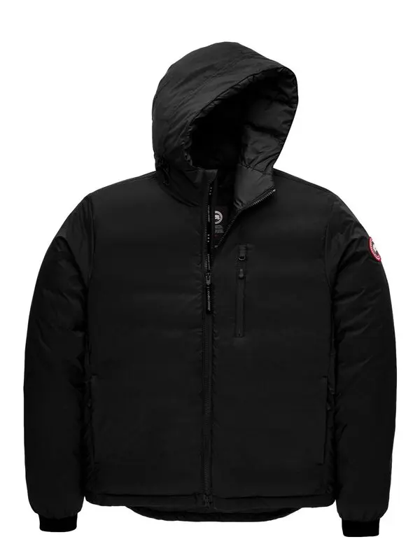 Canada Goose Lodge Hooded Down Jacket - Black