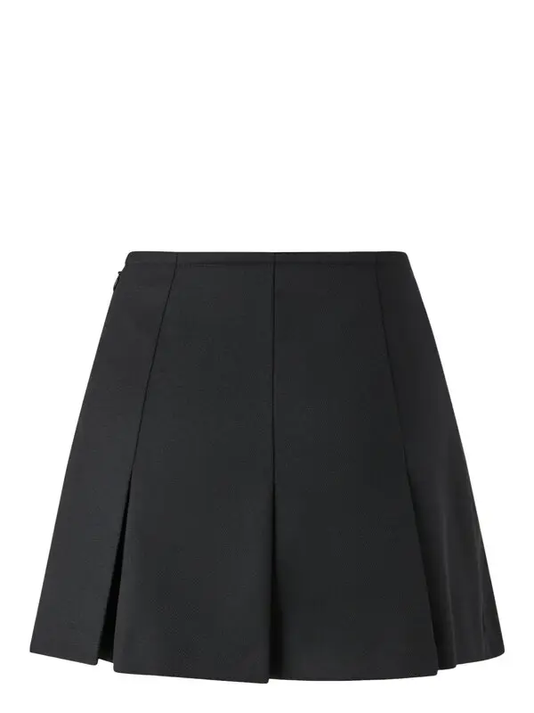 Pinko Pleated Blend Mini Skirt - Black