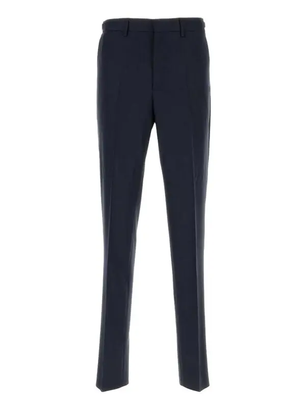 Versace Pleated Formal Trousers - Blue