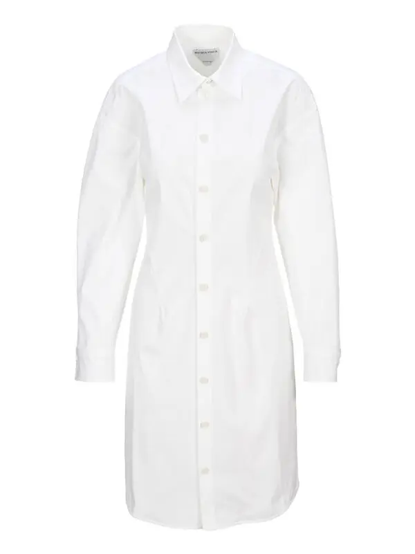 Bottega Veneta Button-up Shirt Dress - White