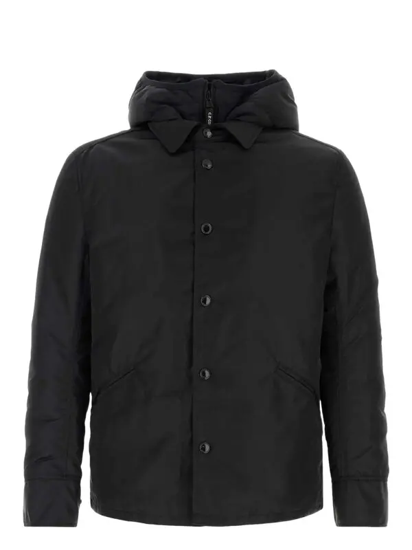 Junya Watanabe Long-sleeved Hooded Jacket - Black