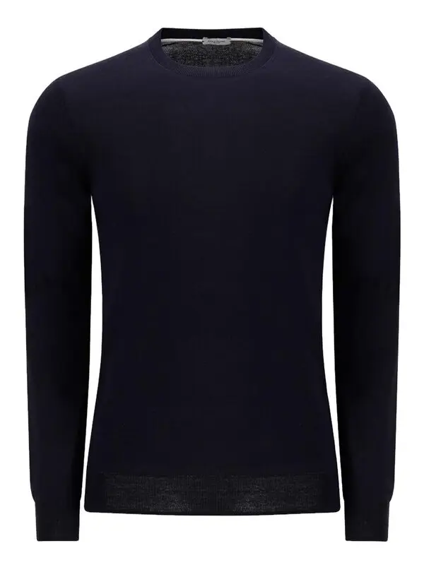 PAOLO PECORA Crew Neck Knitted Sweater - Black