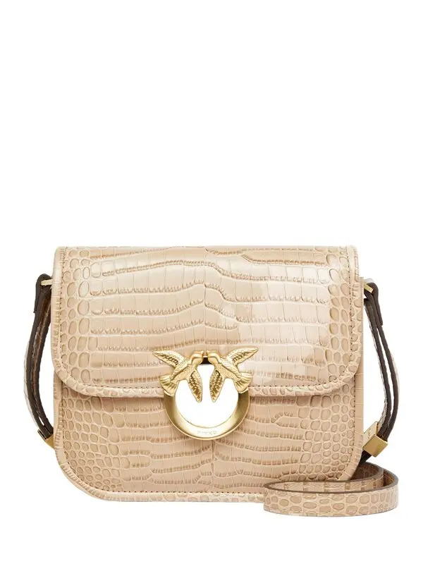 Pinko Flap Shoulder Bag - Beige