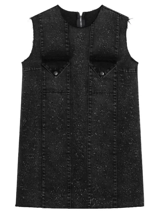 NAMACHEKO Crewneck Mini Dress - Dark Gray