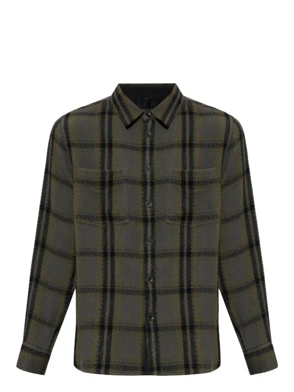 RAG  BONE Rag Bone Check Pattern Shirt - Black