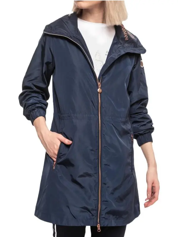 Emporio Armani Logo Long Casual Jacket - Black