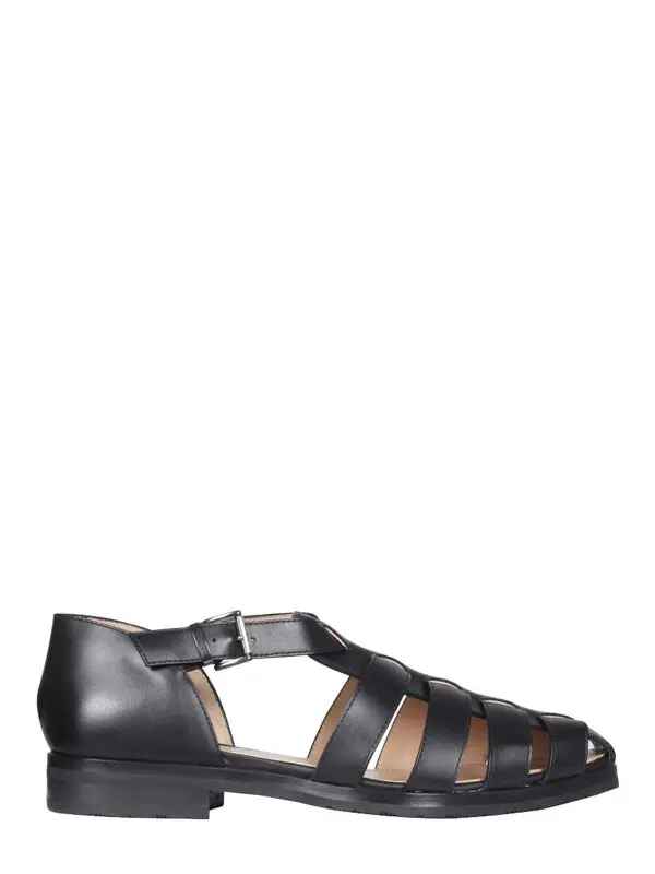 Paraboot Strappy Flat Sandals - Black