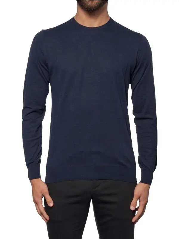 PAOLO PECORA Crewneck Knitted Jumper - Black