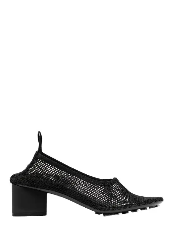Bottega Veneta Mesh Pumps With Embossed Detail - Black