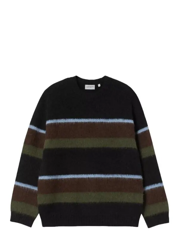 Carhartt Work In Progress Merton Striped Jumper - Black