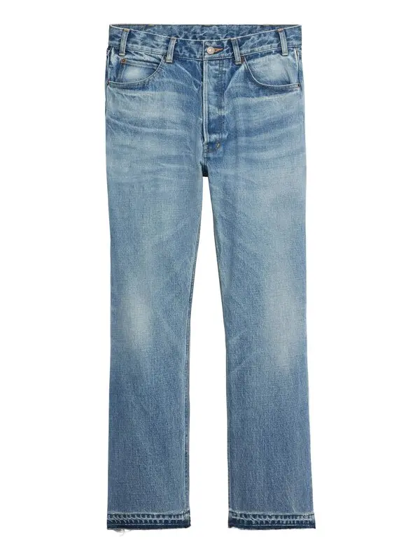 Celine Wesley Jeans In Pismo Wash Denim - Blue