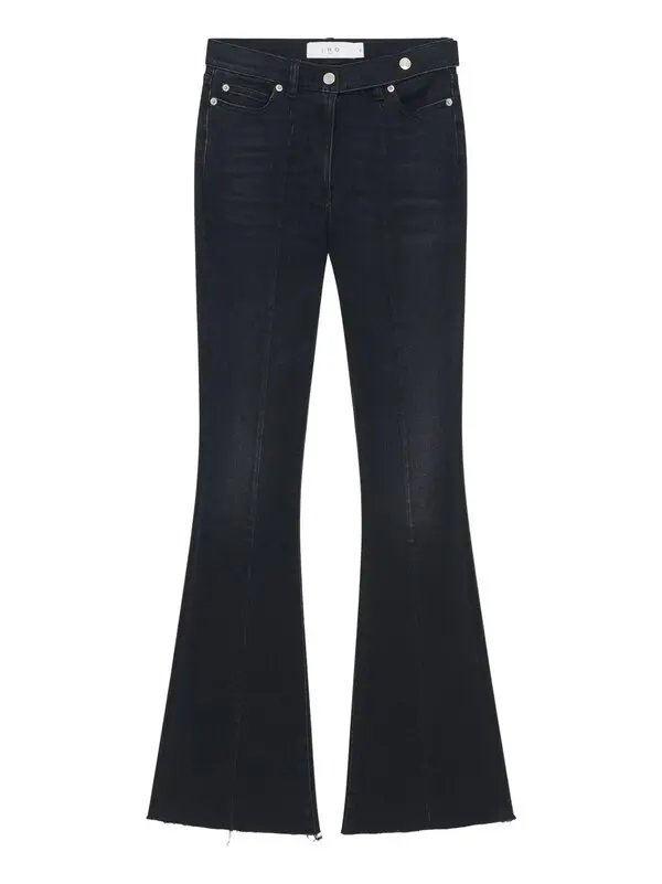 IRO PARIS Zacca Flared Jeans In Wash - Black