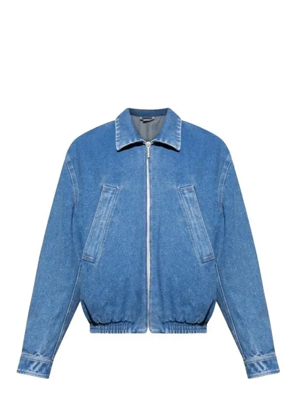 Marni Denim Logo-print Jacket - Blue