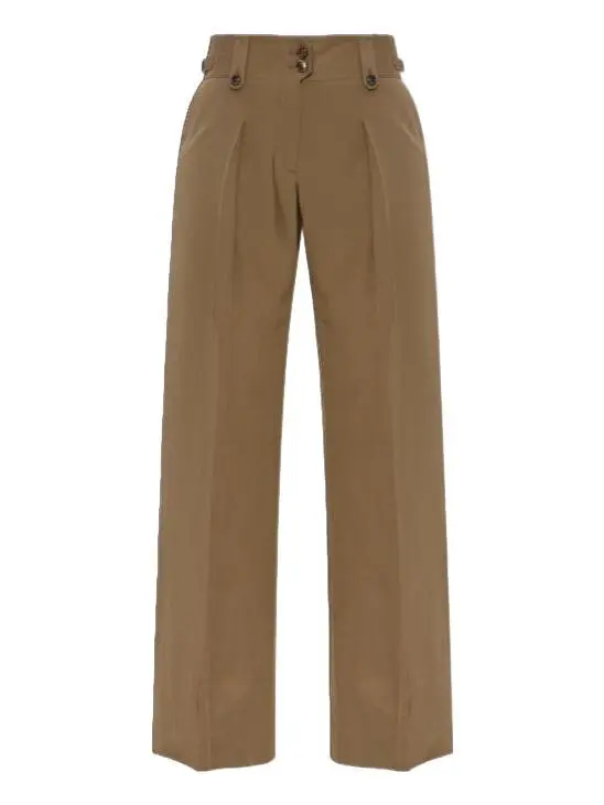 TOM FORD Pleated High-waist Trousers - Brown