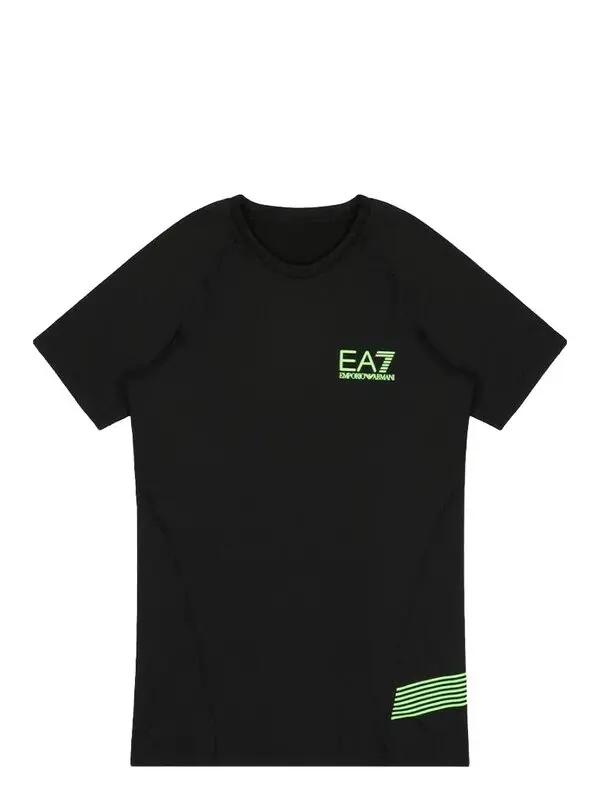 EA7 Logo Printed T-shirt - Black