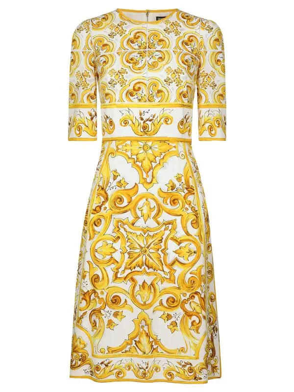 Dolce & Gabbana Yellow Dresses - Bold Luxury