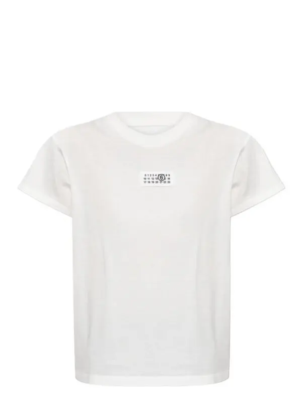 MAISON MARGIELA Logo Patch Crew Neck T-shirt - White