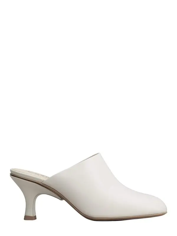 TOD'S Mid Heel Slip-on Mules - White