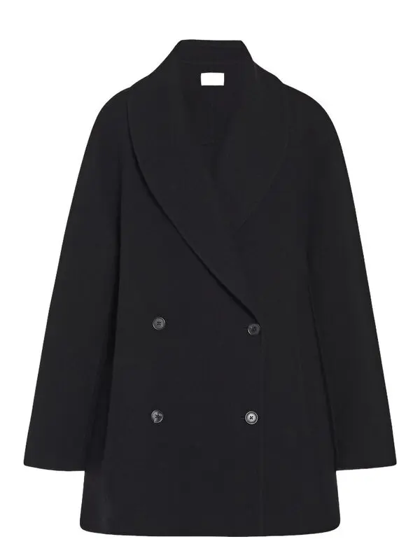THE ROW Polli Double Breasted Jacket - Black
