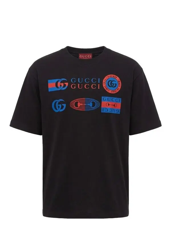 Gucci Printed Jersey T-shirt - Black