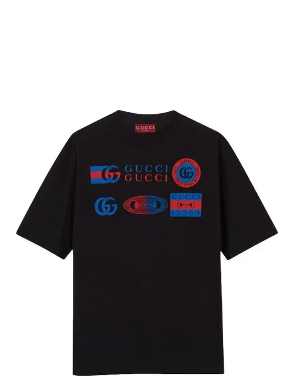 Gucci Printed Jersey T-shirt - Black