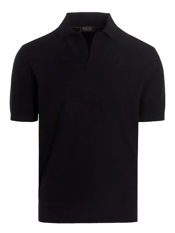 Loro Piana Basic Short-sleeved Polo Shirt - Black