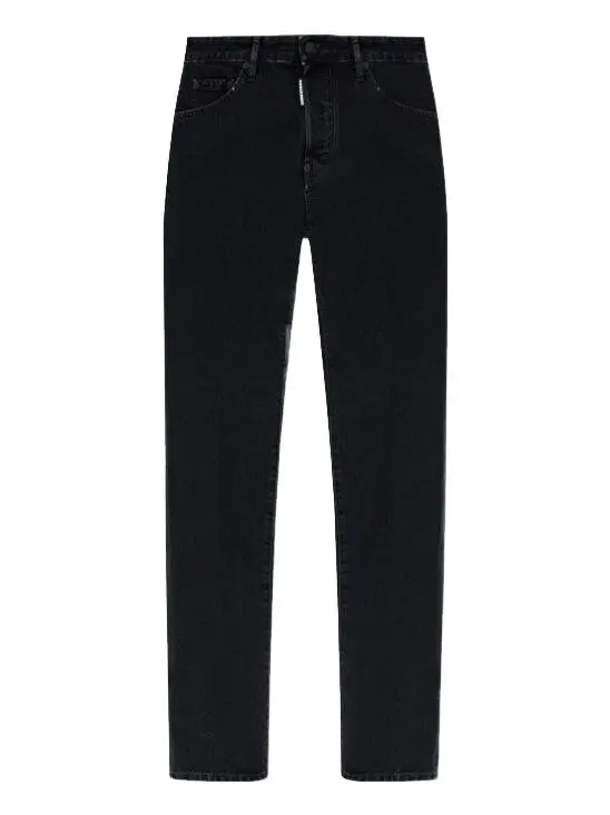 Dsquared2 Logo Patch Skinny Jeans - Black