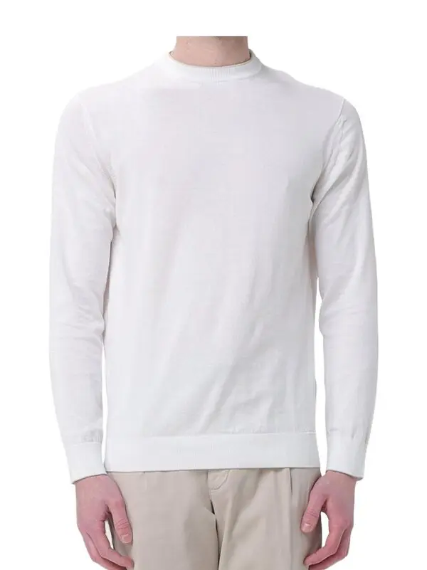 Eleventy Long-sleeved Crewneck Jumper - White