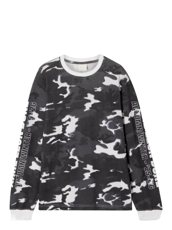 Aimé Leon Dore Camouflage-print Cotton-mesh T-shirt - Black