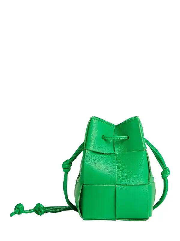 Bottega Veneta Mini Cassette Bucket Bag - Parrot Green