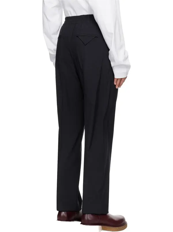 Bottega Veneta Fine Straight Leg Trousers - Midnight Blue