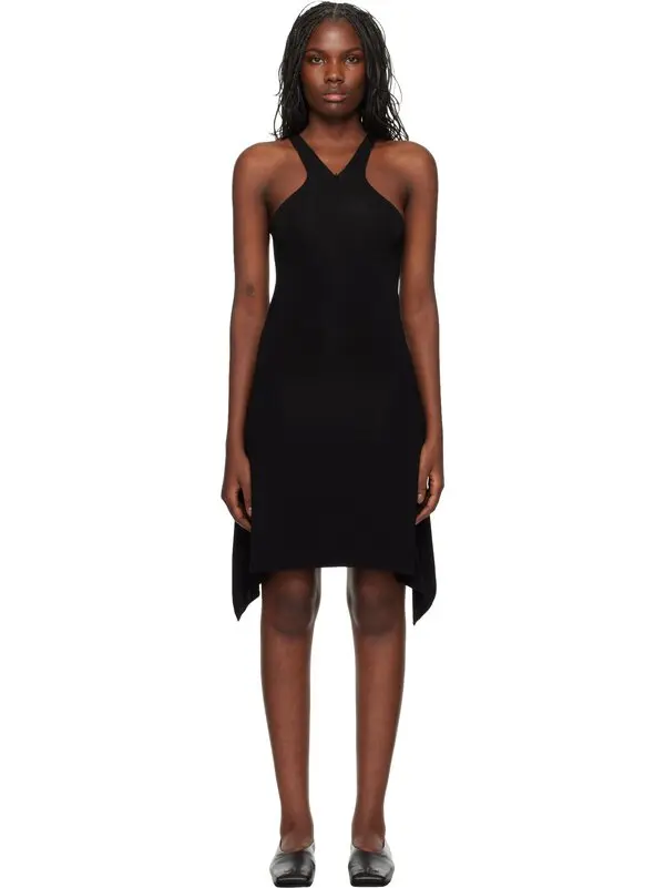 COURREGES Sleeveless Criss-cross Mini Dress - Black