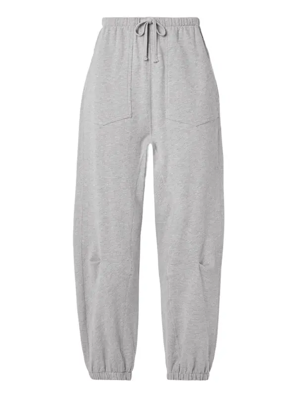 NILI LOTAN Dulce Jersey Track Pants - Grey
