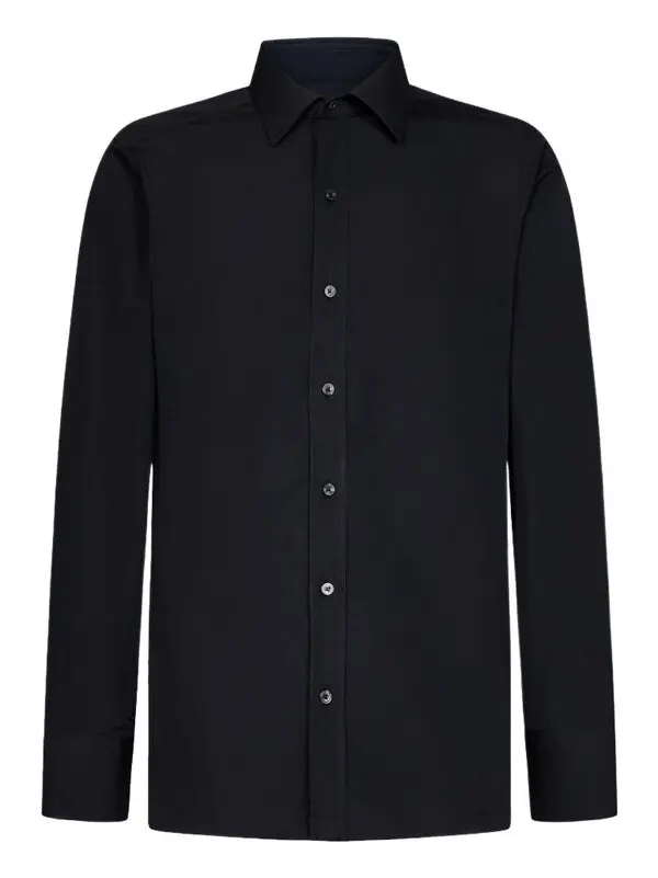 TOM FORD Long-sleeved Buttoned Shirt - Black